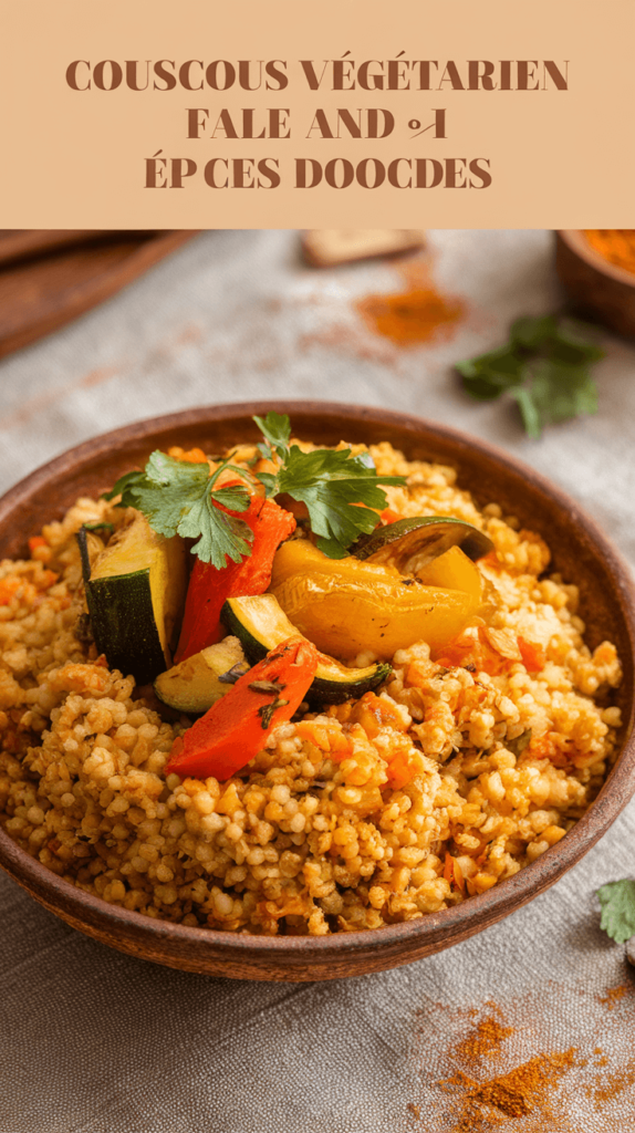 Couscous Végétarien Facile aux Épices Douces : Recette Complète | Cuisine Marocaine